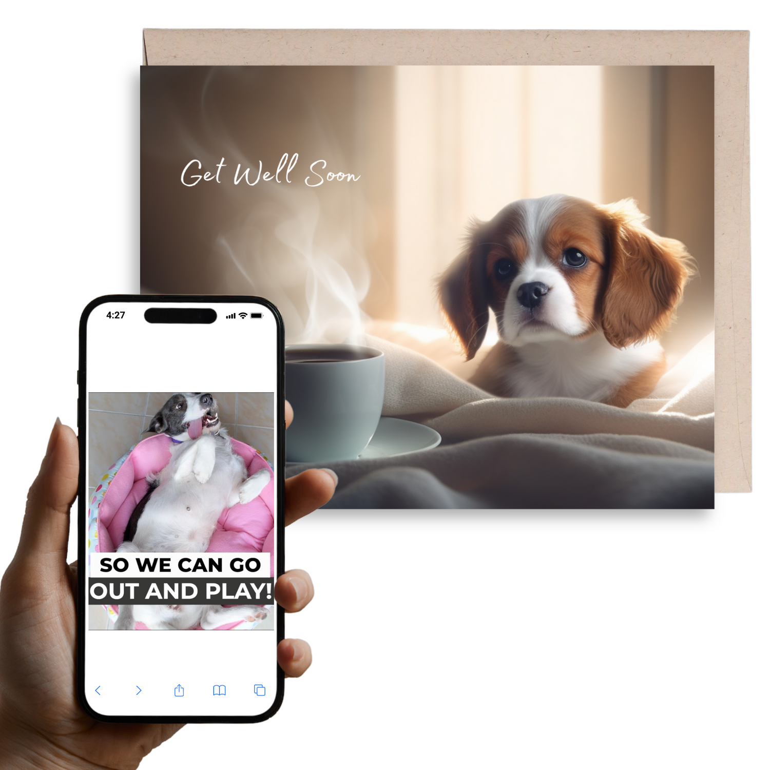 Get Well Soon Doggie | Magic Get Well Soon Card