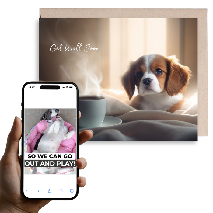 Get Well Soon Doggie | Magic Get Well Soon Card