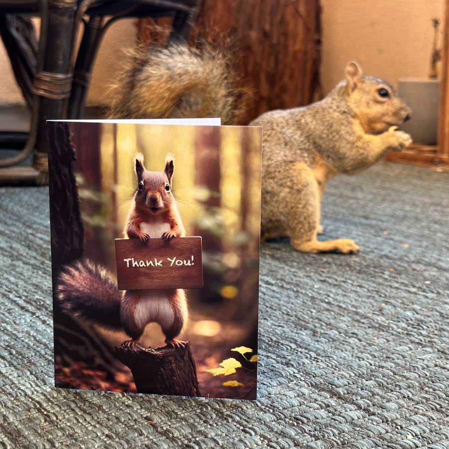 Squirrel Thank You | Augmented Reality Thank You Card
