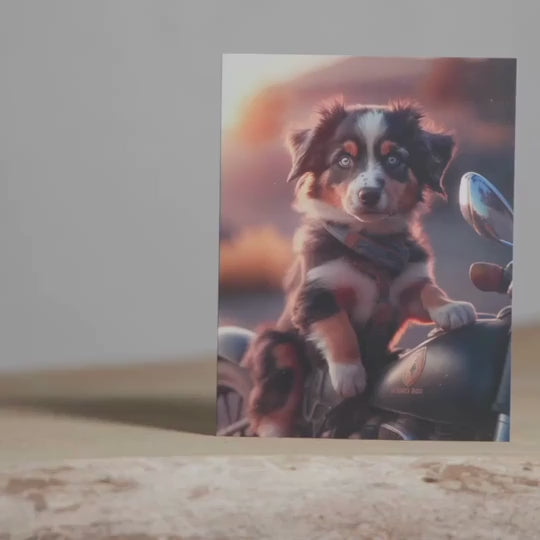 Road Dog | Motorcycle Dog Birthday Card | Ride Or Die Bday Card