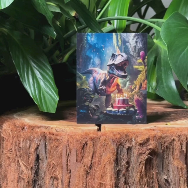 Dino 3D | 3D T-Rex Dinosaur Animated Greeting Card | Magic Greetings